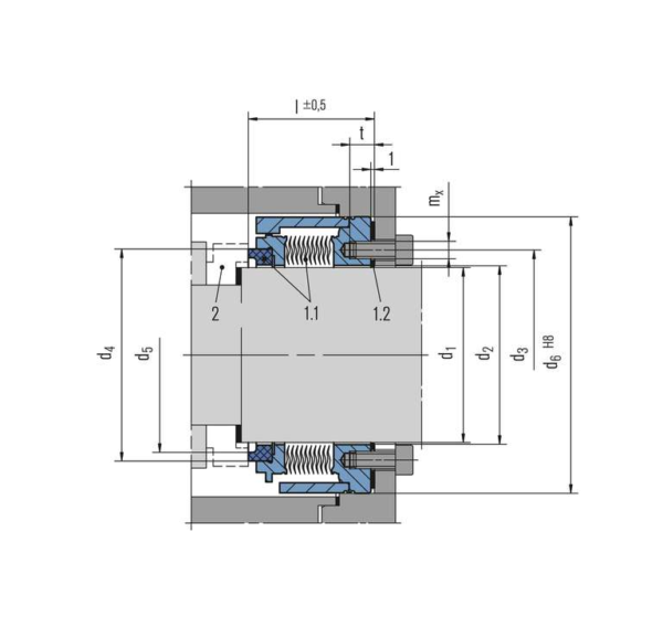 Eagle Burgmann type MFL65 metal bellow seal replacement ...